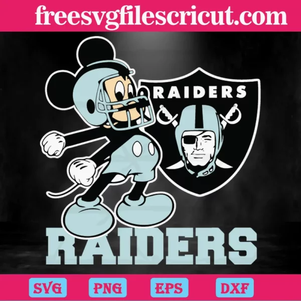 Mickey Disney Las Vegas Raiders Football Team, High-Quality Svg Files ...