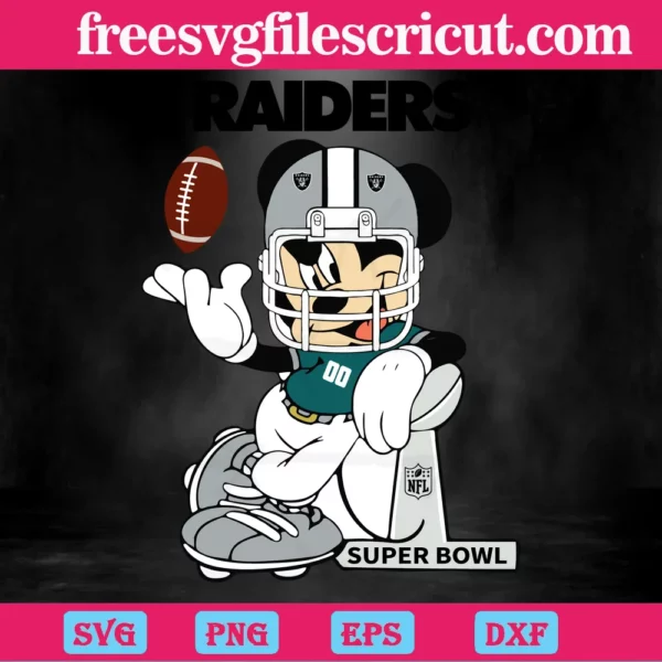 Mickey Mouse Las Vegas Raiders, Digital Files - free svg files for cricut