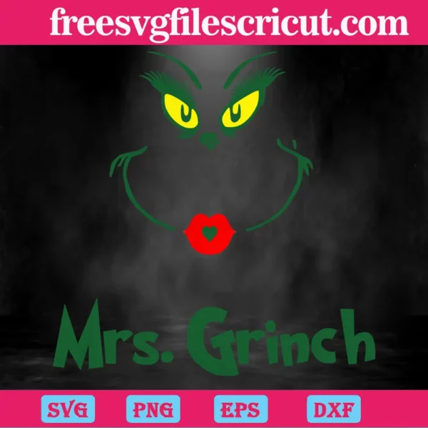 Mrs Grinch Face, The Best Digital Svg Designs For Cricut - free svg ...