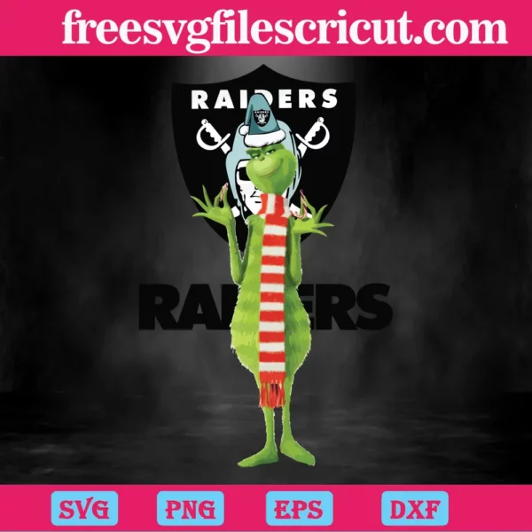 The Grinch Las Vegas Raiders Nfl Football, Svg Png Dxf Eps - free svg ...