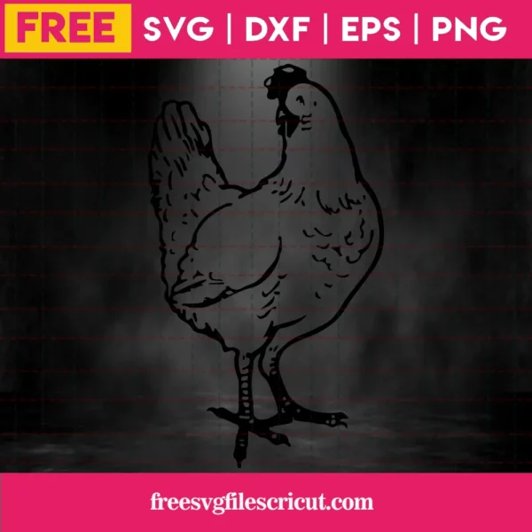 Chicken Clipart Free, Svg Png Dxf Eps Digital Download - free svg files ...