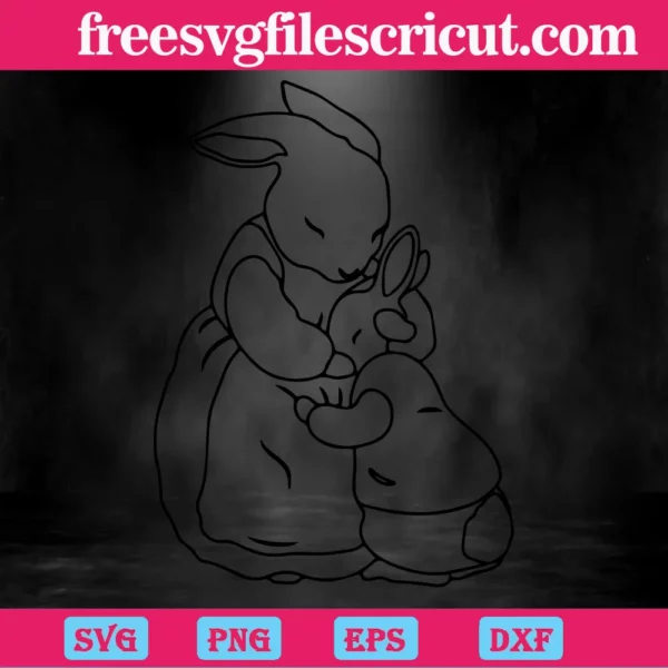 Clipart Peter Rabbit, Svg Png Dxf Eps Digital Files - free svg files ...