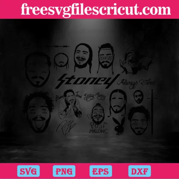 Post Malone Logo Png, Scalable Vector Graphics - free svg files for cricut