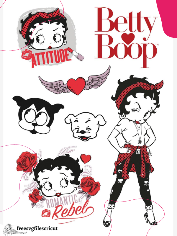 Betty Boop SVG Designs - Free Download Now